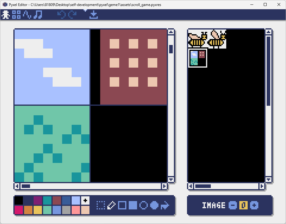 Pyxelを使って簡単なゲームの作成を試してみたい！part1 - サイノメブログ